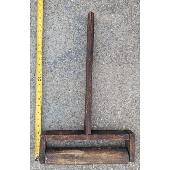 Accents | Antique Wooden Roller With Long Handle Primitive | Poshmark